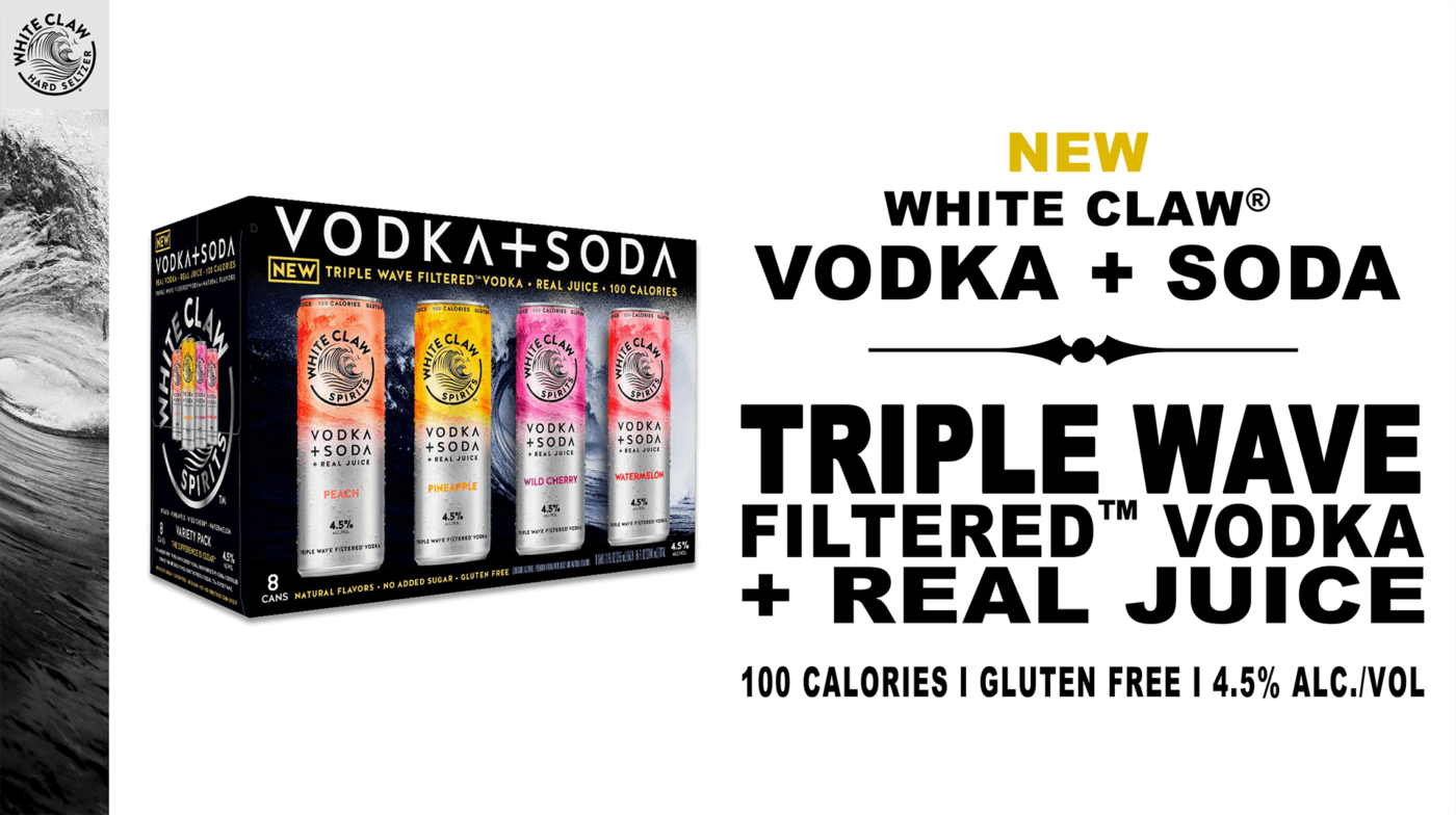Try New White Claw Vodka + Soda - DeCrescente Distributing Company