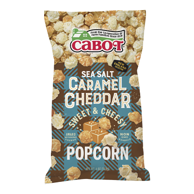 CABOT SEA SALT CARAMEL AND CHEDDAR POPCORN | DeCrescente Distributing ...